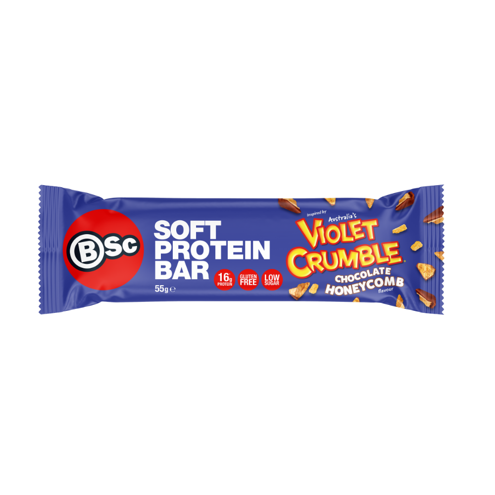 BSc Soft Protein Bar - 1 x 55g Bar – Snowy Mountains Nutrition